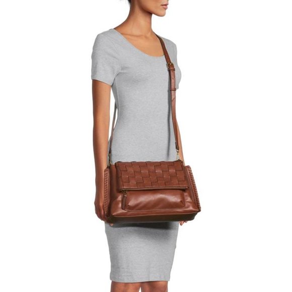 Time and Tru | Bags | Time And Tru Womens Heidi Brown Flap Shoulder ...